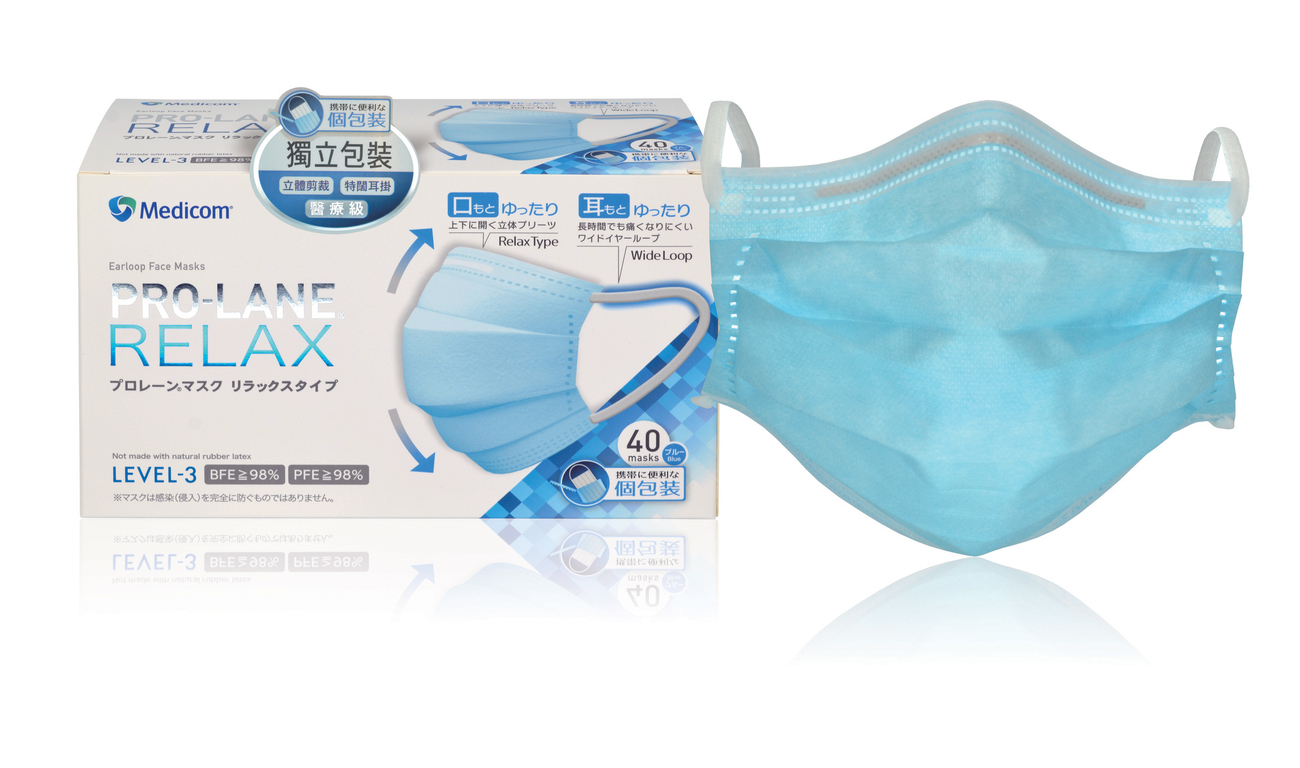 PRO-LANE RELAX ASTM Level 3 Mask - Individual Pack | A. R. Medicom Inc ...