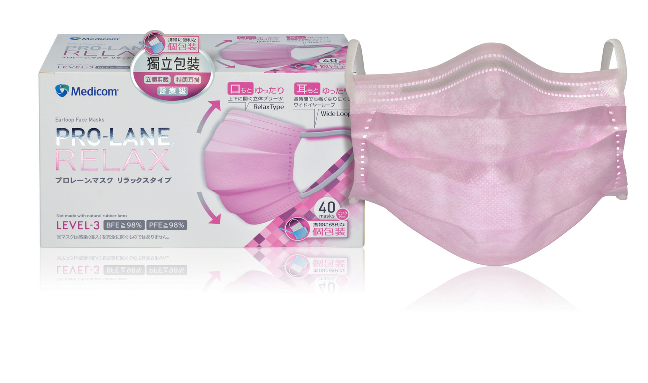 PRO-LANE RELAX ASTM Level 3 Mask - Individual Pack | A. R. Medicom Inc ...