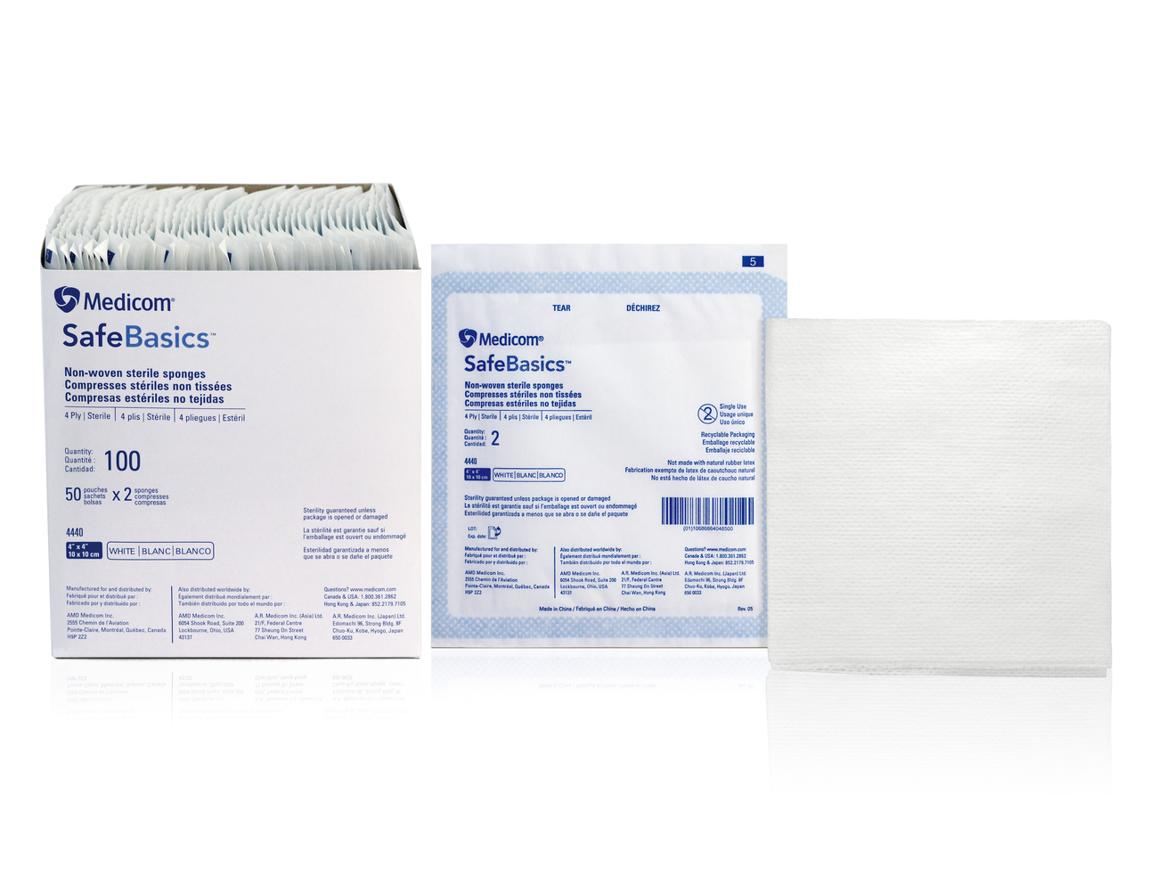 SafeBasics Non-Woven Sterile Sponges | A. R. Medicom Inc. (Asia) Ltd.