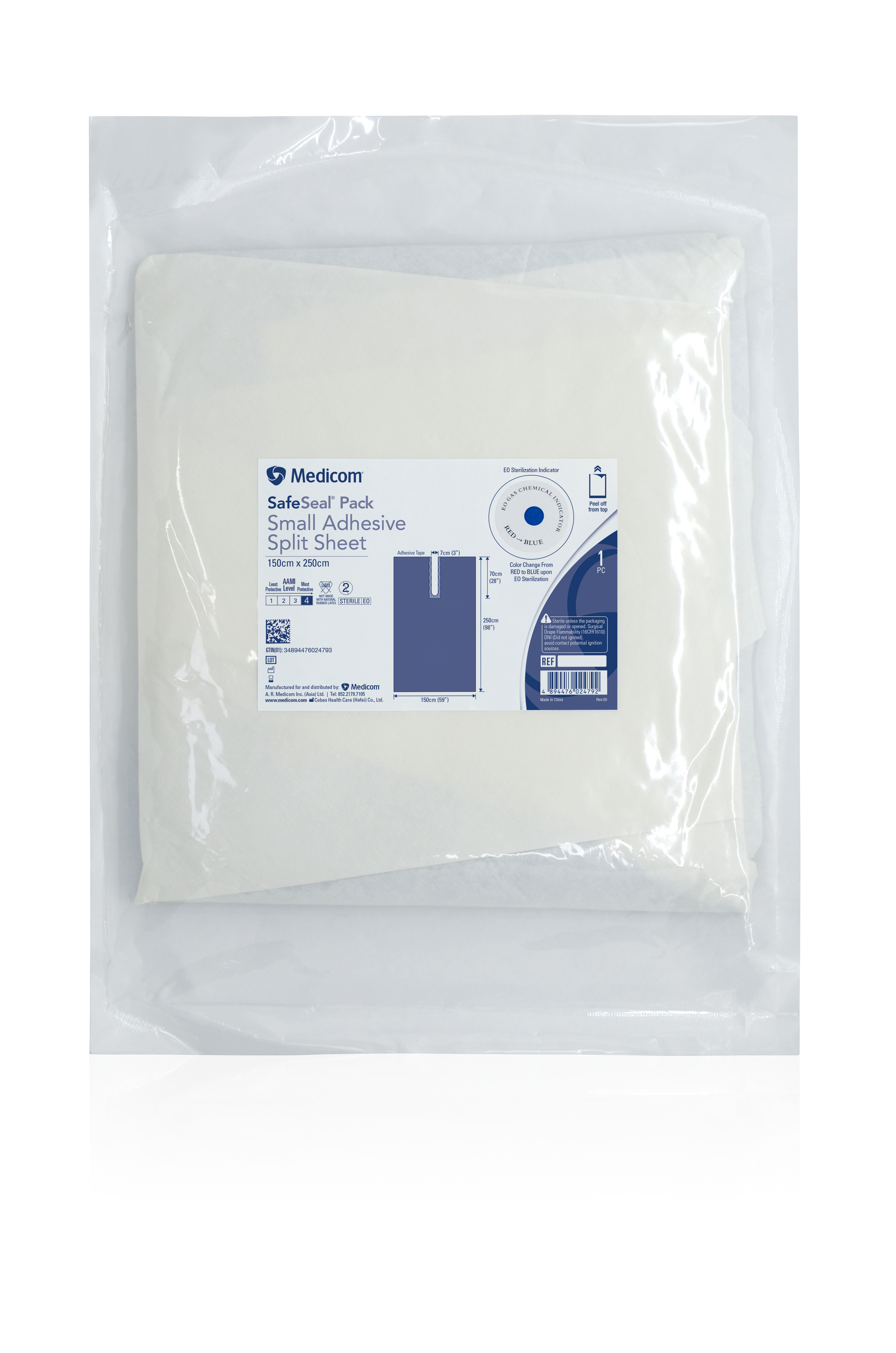 SafeSeal Pack Adhesive Split Sheet | A. R. Medicom Inc. (Asia) Ltd.