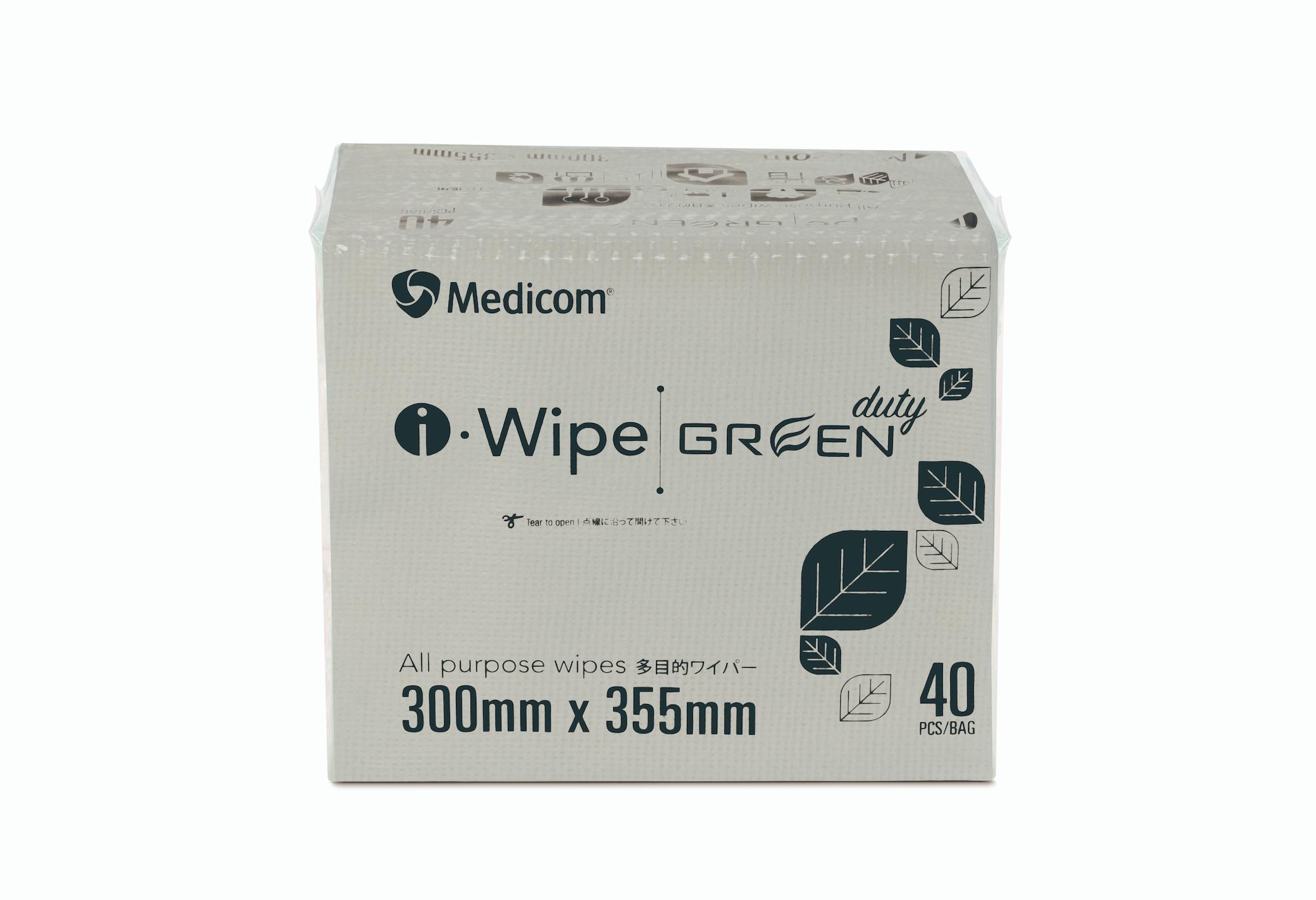 i‧Wipe Green duty Biodegradable All Purpose Wipes | A. R. Medicom Inc ...