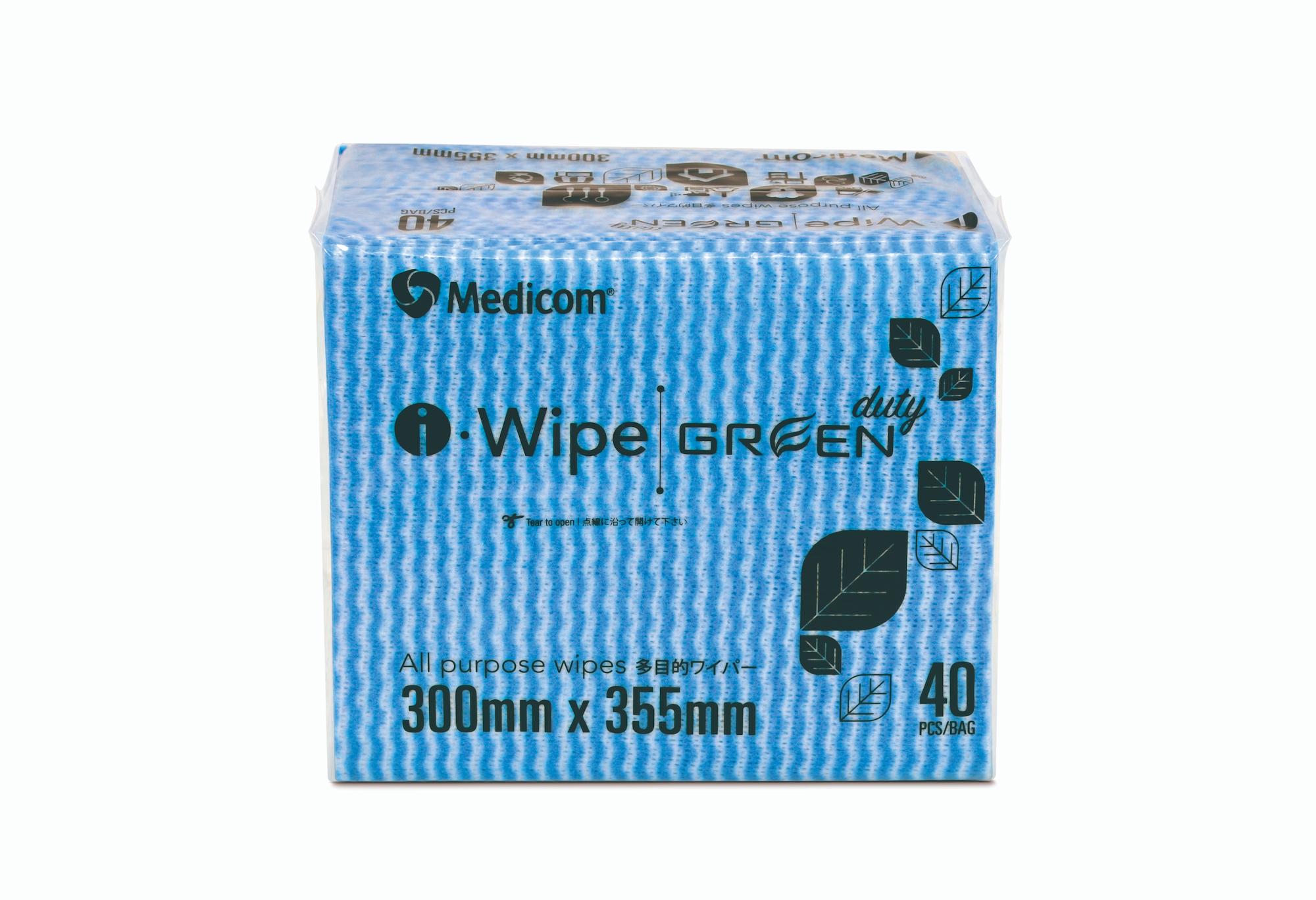 i‧Wipe Green duty Biodegradable All Purpose Wipes | A. R. Medicom Inc ...