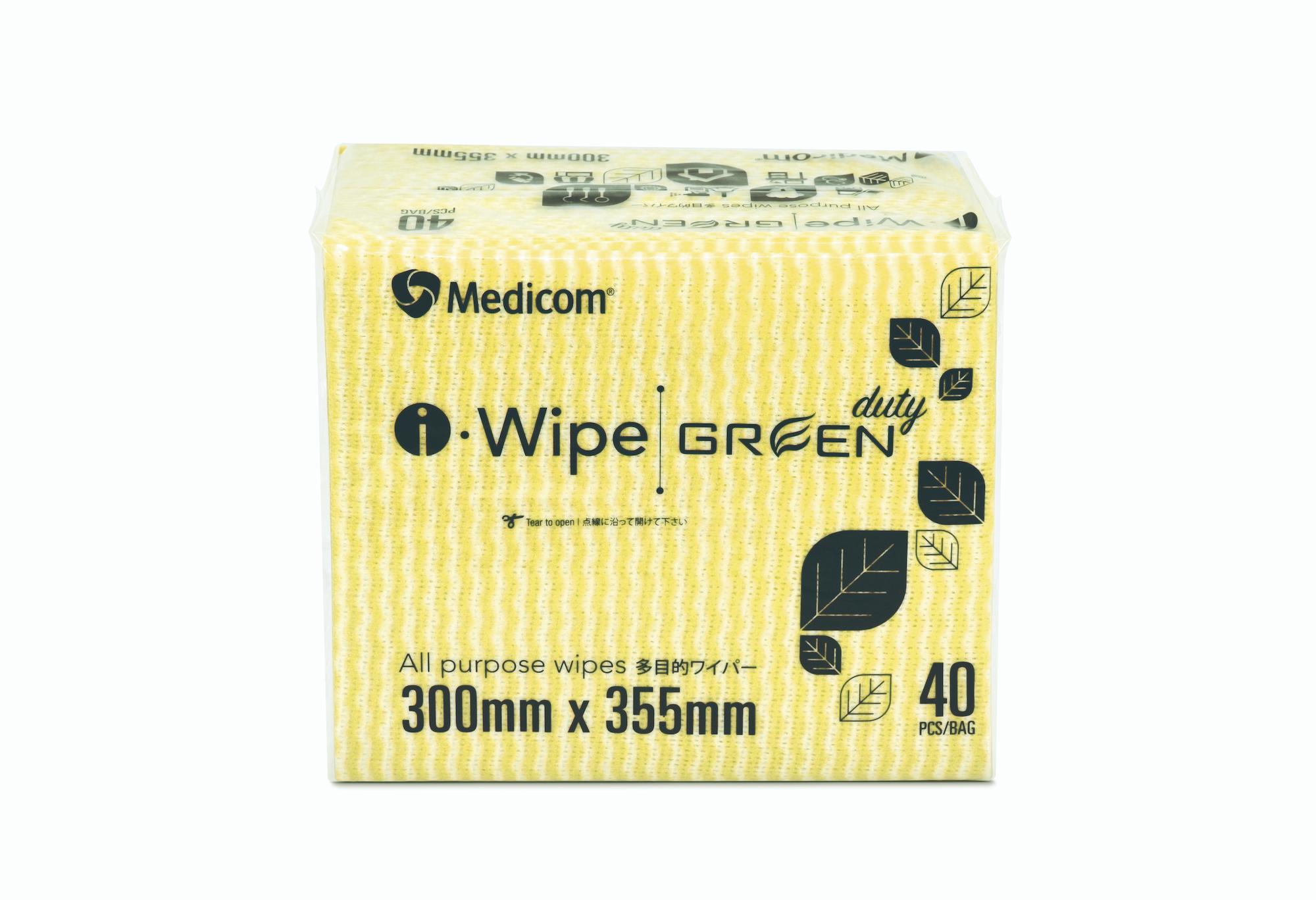 i‧Wipe Green duty Biodegradable All Purpose Wipes | A. R. Medicom Inc ...