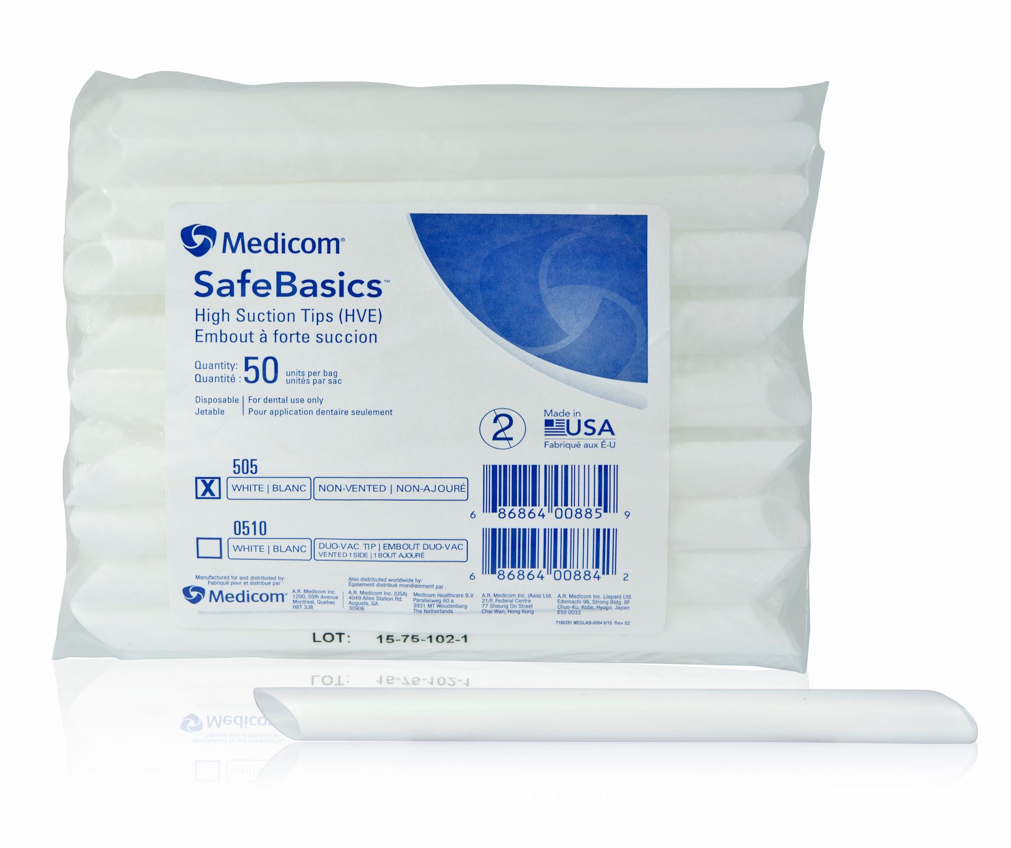 SafeBasics High Suction Tips (Non-Vented) | A. R. Medicom Inc. (Asia) Ltd.
